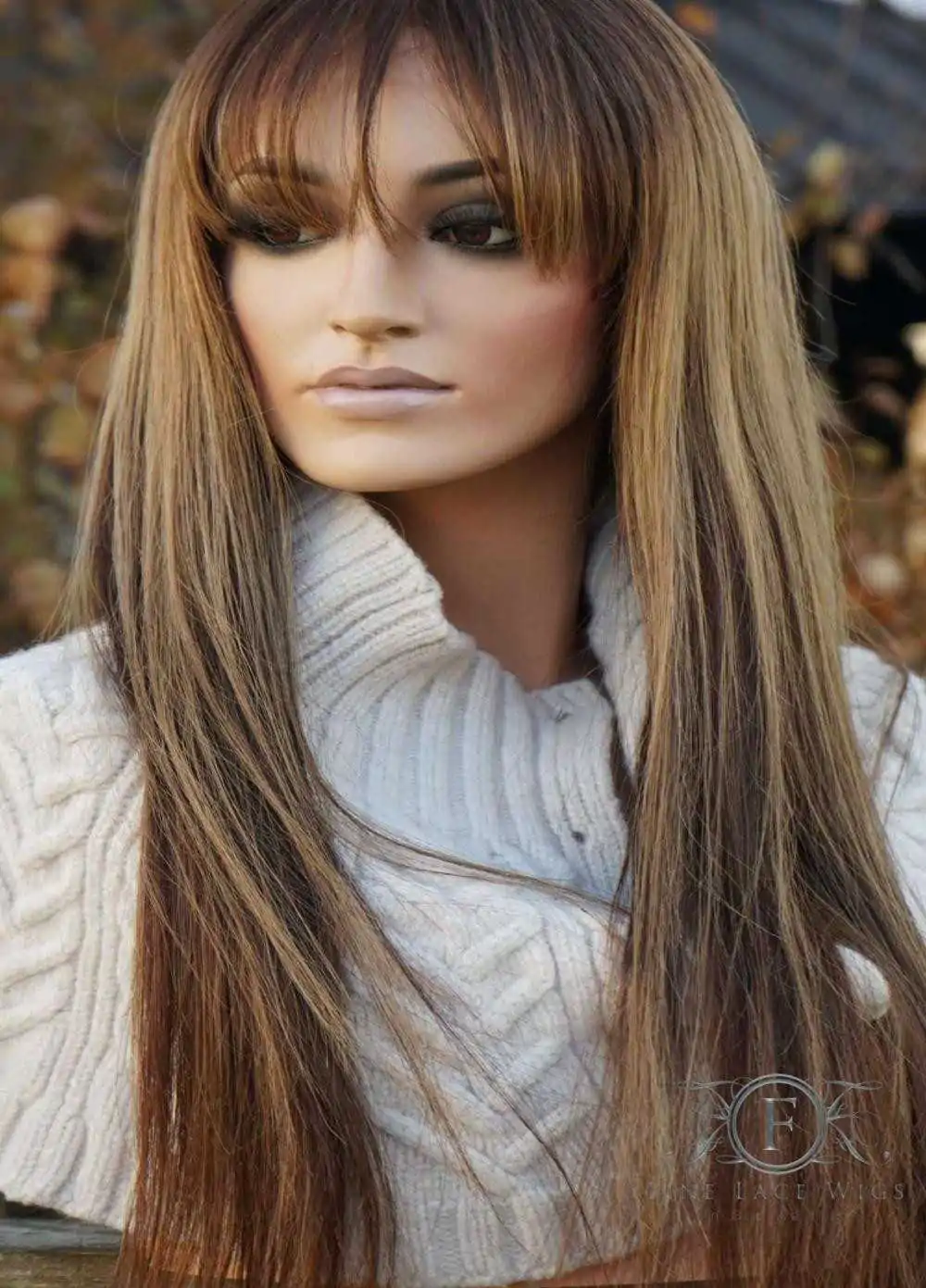 Brown and Blonde Wig Human Hair | Real Hair Long Wig